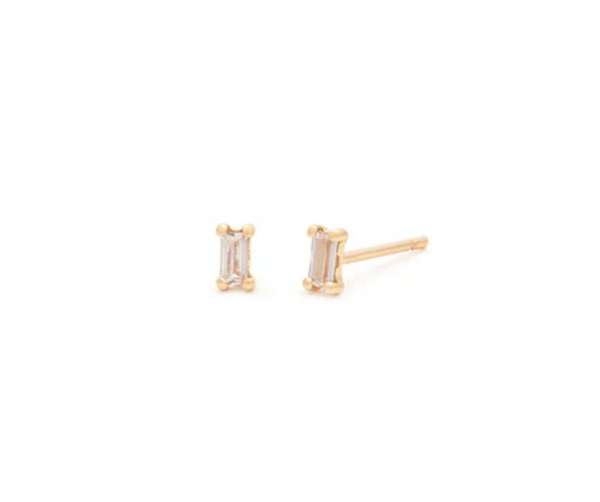 Leah Alexandra | Tiny Baguette Studs – RUBAIYAT